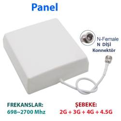 Panel Anten 698~2700 Mhz, 4.5G Panel Anten, 12dBi | ucuzon